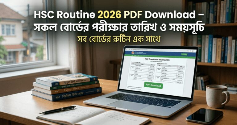 HSC Routine 2026 PDF Download – সকল বোর্ডের পরীক্ষার তারিখ ও সময়সূচি