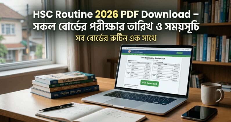 HSC Routine 2026 PDF Download – সকল বোর্ডের পরীক্ষার তারিখ ও সময়সূচি